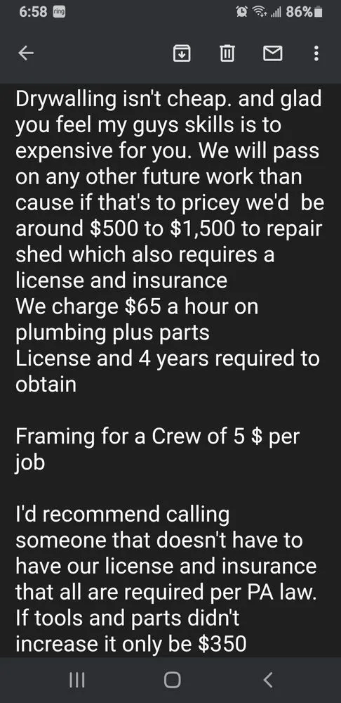 B&C General Contractor | Mobile Home Repair & Plumbing | Macungie PA